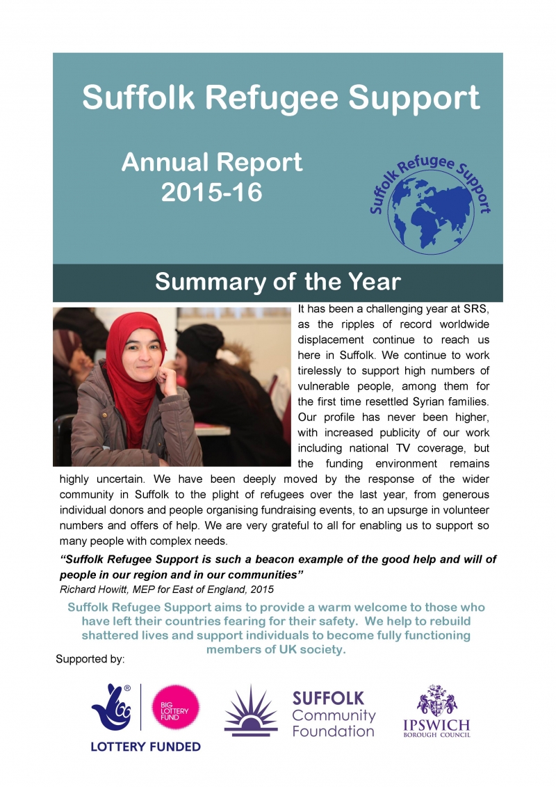 2016 Annual Report – Suffolk Refugee Support
