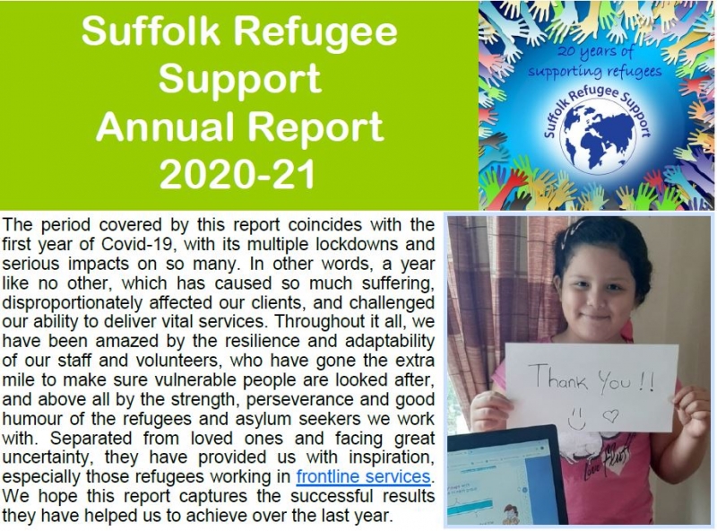 SRS Annual Report – Suffolk Refugee Support