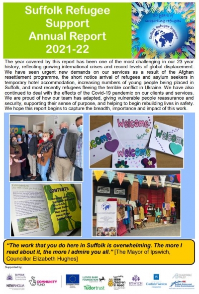 SRS Annual Report – Suffolk Refugee Support